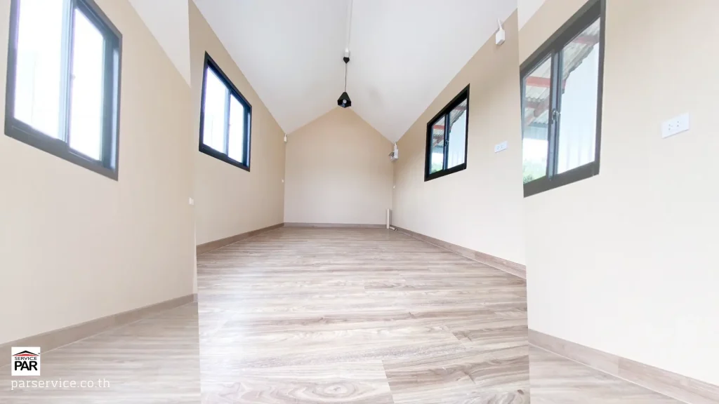 บ้านน็อคดาวน์ทรงนอร์ดิก ชั้นเดียว รุ่น M17 ติดตั้งที่ จ.นครราชสีมา | PARHOME