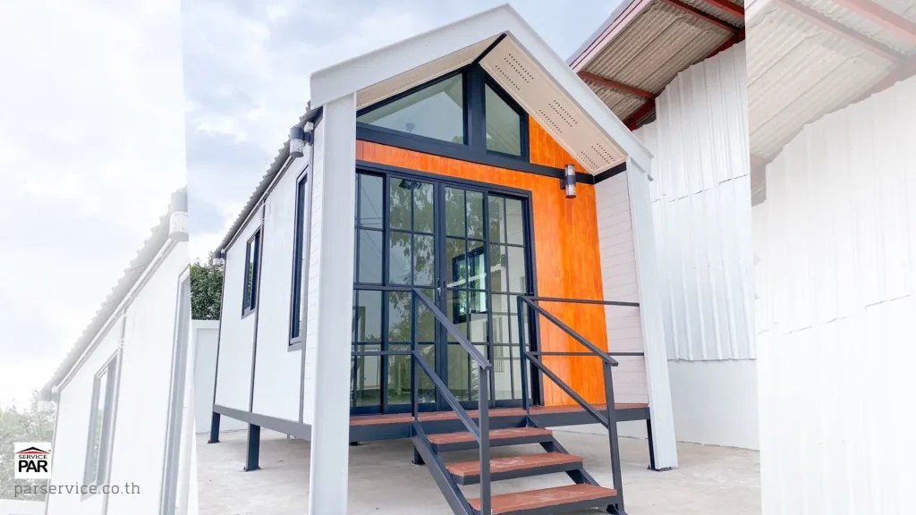 บ้านน็อคดาวน์ทรงนอร์ดิก ชั้นเดียว รุ่น M17 ติดตั้งที่ จ.นครราชสีมา | PARHOME